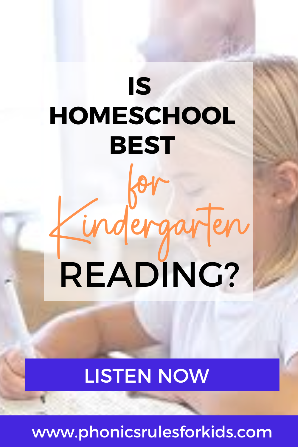 Is Homeschool the Right Choice for Your Kindergarten Reader? - Phonics ...