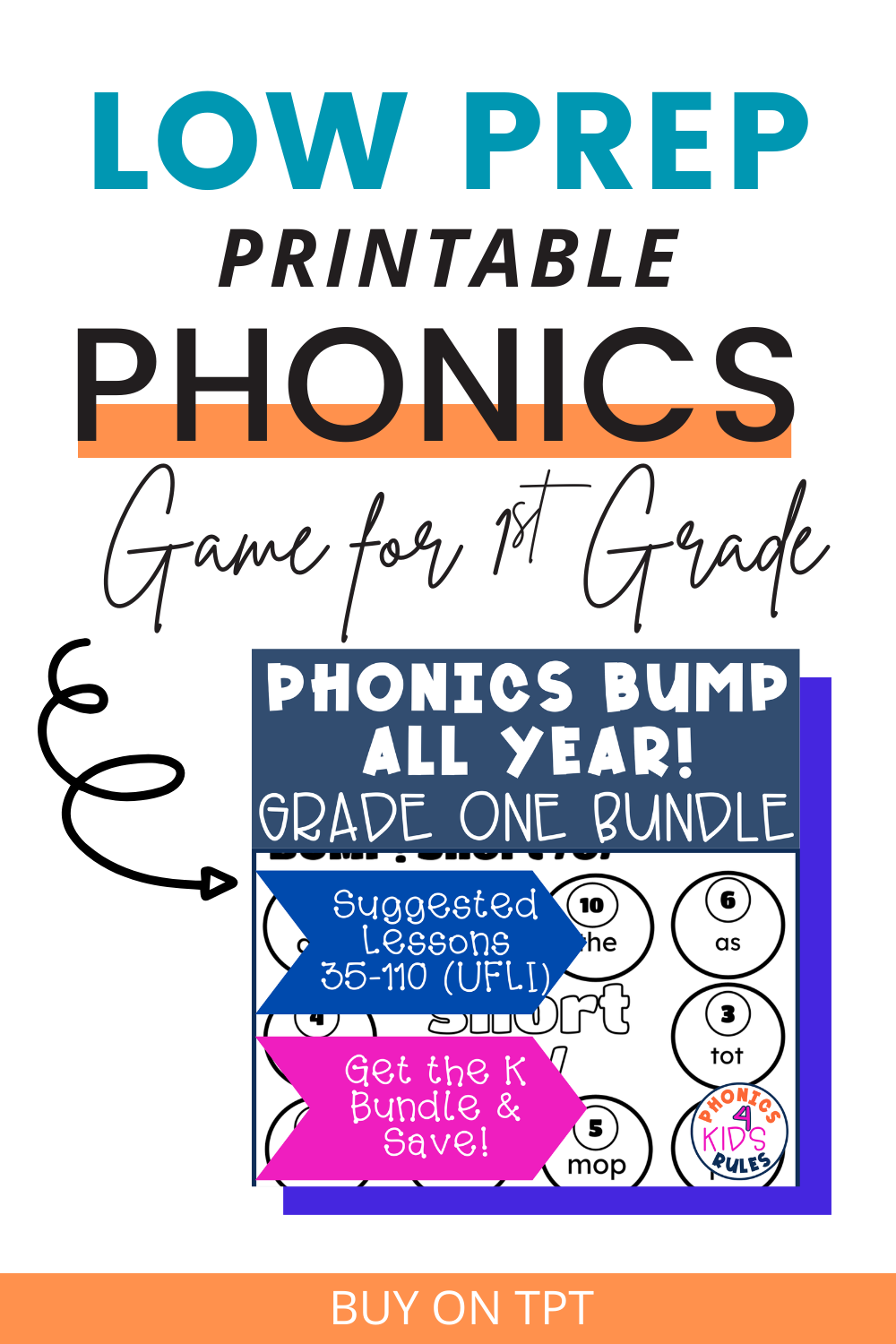 LOW PREP Phonics Games and Activities for Reading Centers!